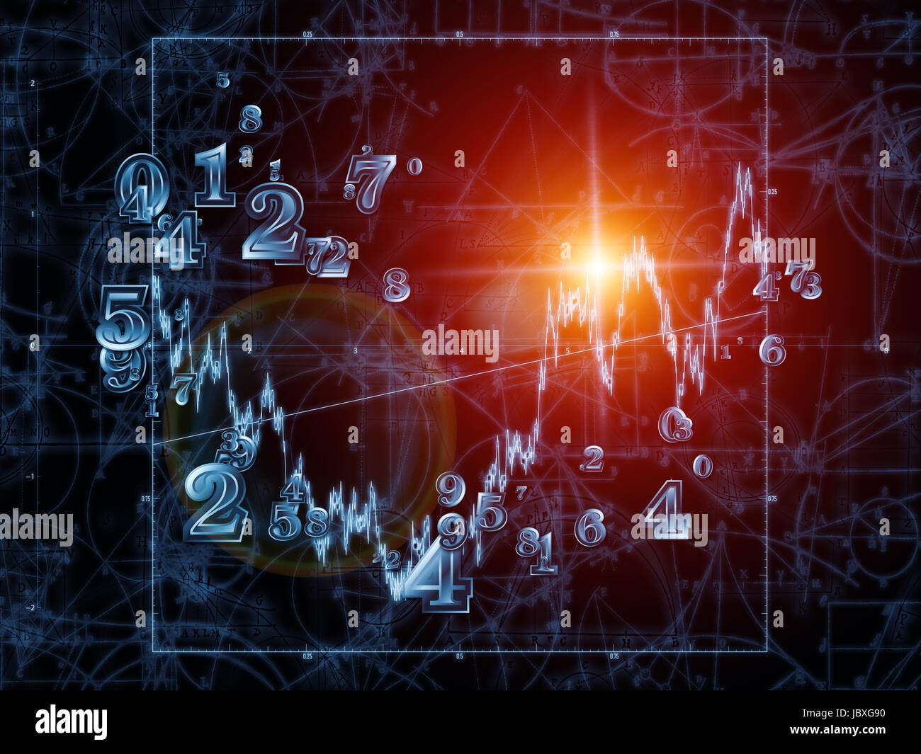 Strange Geometry series. Design composed of line drawing, math and ...