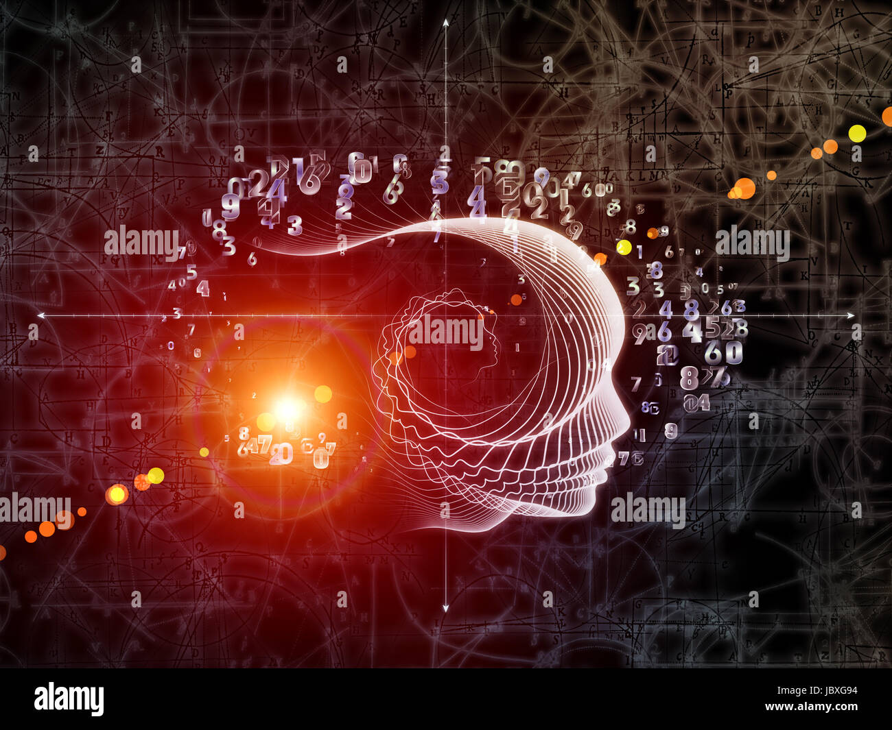 Strange Geometry series. Composition of line drawing, math and geometry ...