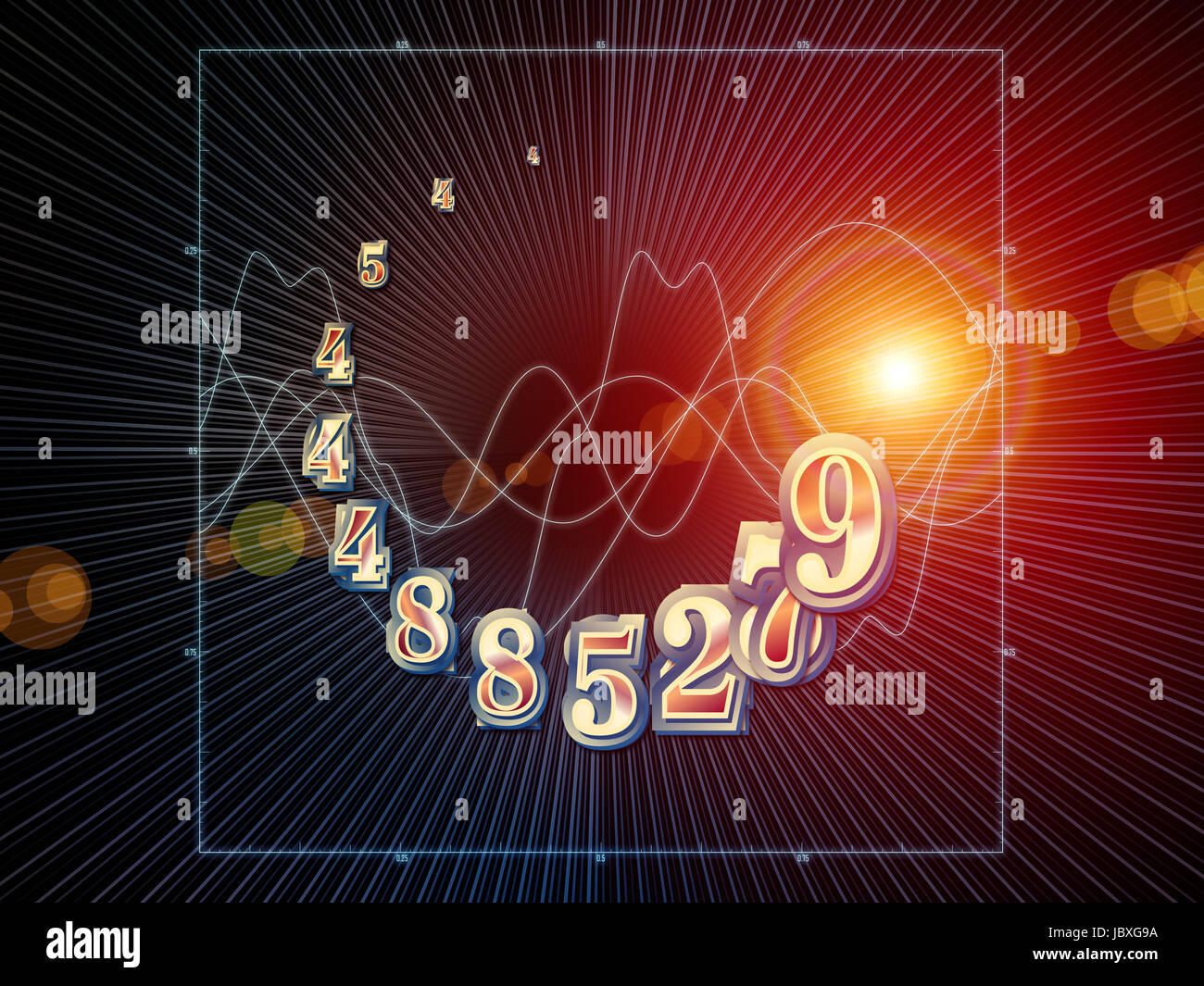 Strange Geometry series. Creative arrangement of line drawing, math and ...