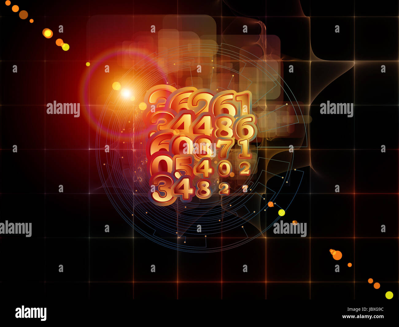 Strange Geometry series. Graphic composition of line drawing, math and ...