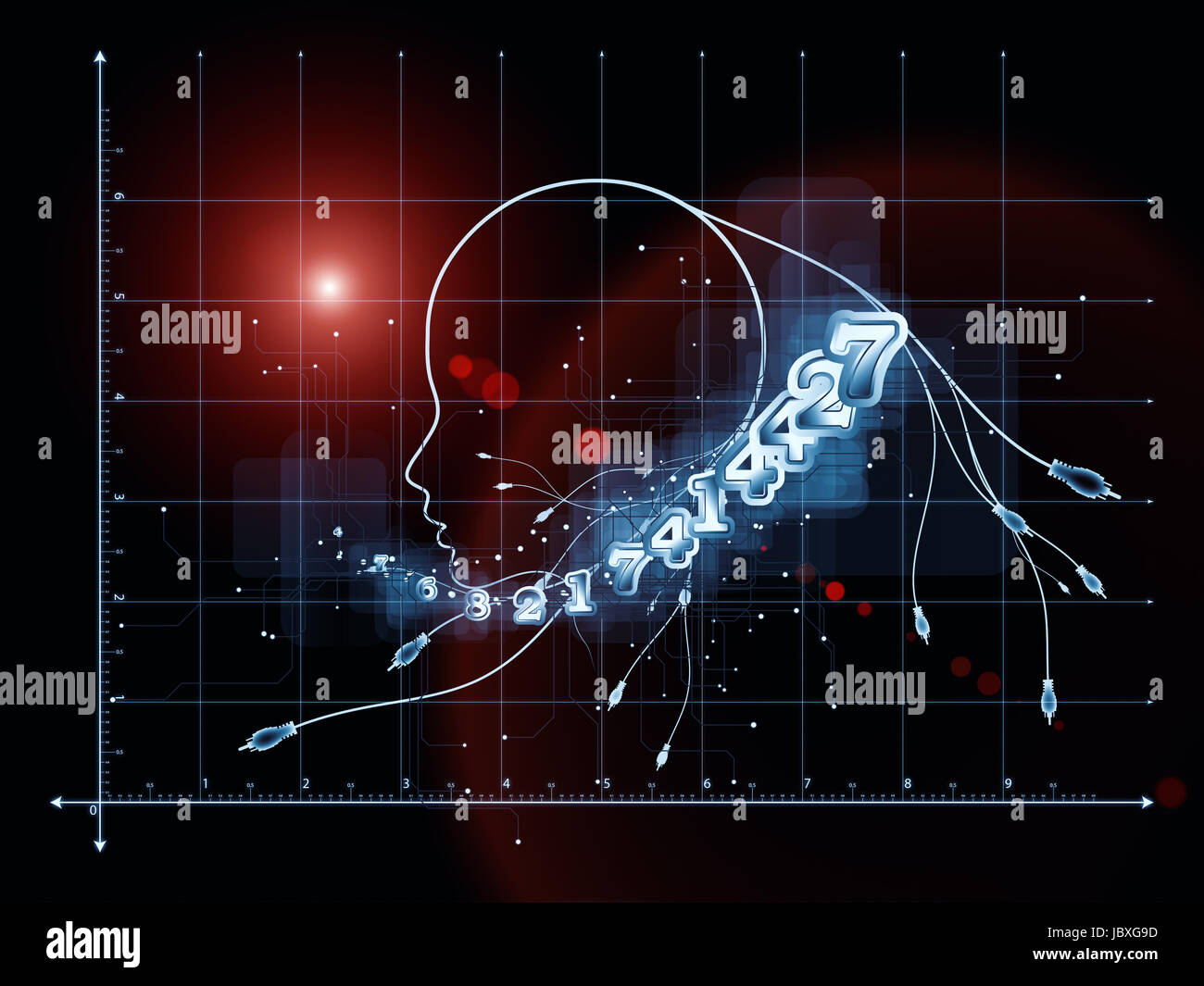 Strange Geometry series. Backdrop design of line drawing, math and ...