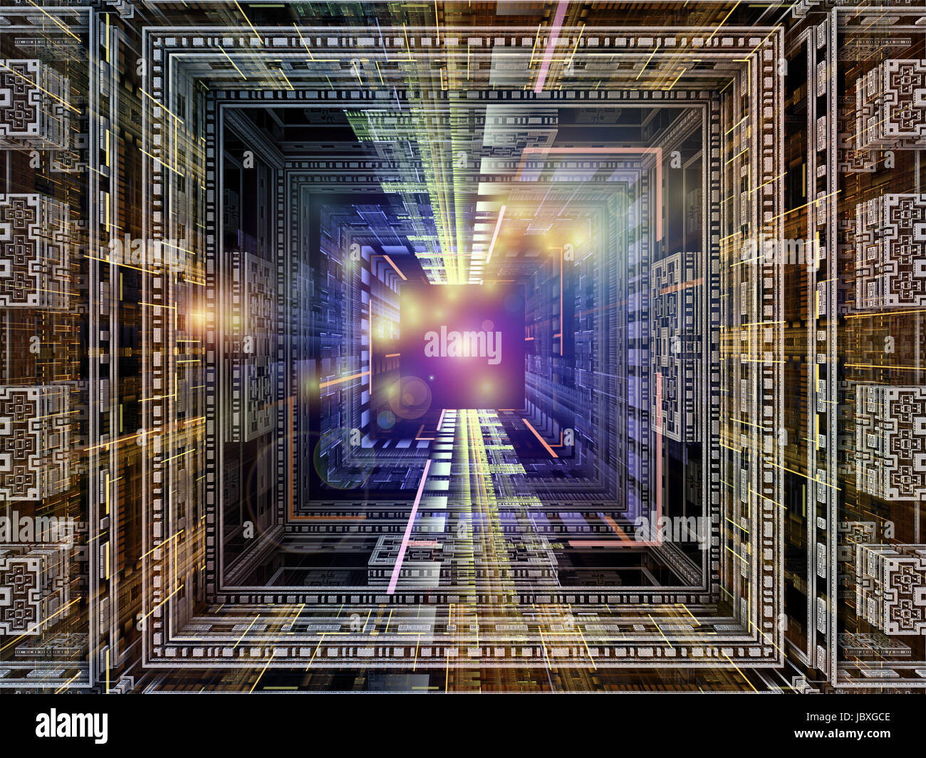 Matter Can Dream series. Background design of fractal frames, graphic ...