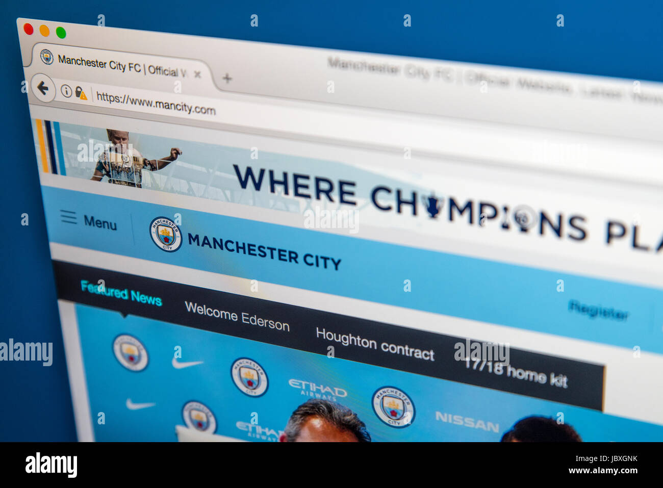 Manchester City Football Club Logo Stock Photos & Manchester City ...