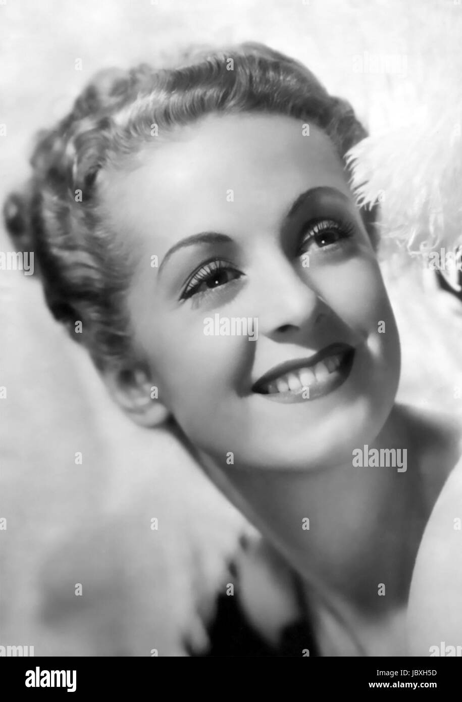 DANIELLE DARRIEUX French film actress and singer in 1938 Stock Photo ...