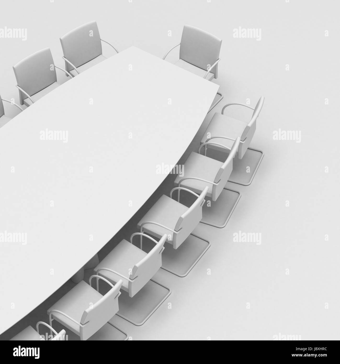Colorles Meeting Table Stock Photo - Alamy