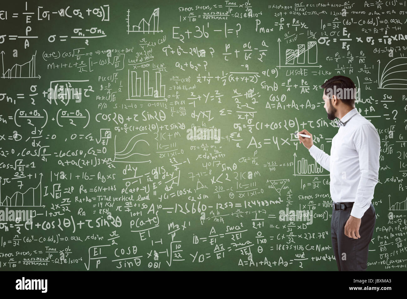Man writing on blackboard hi-res stock photography and images - Alamy