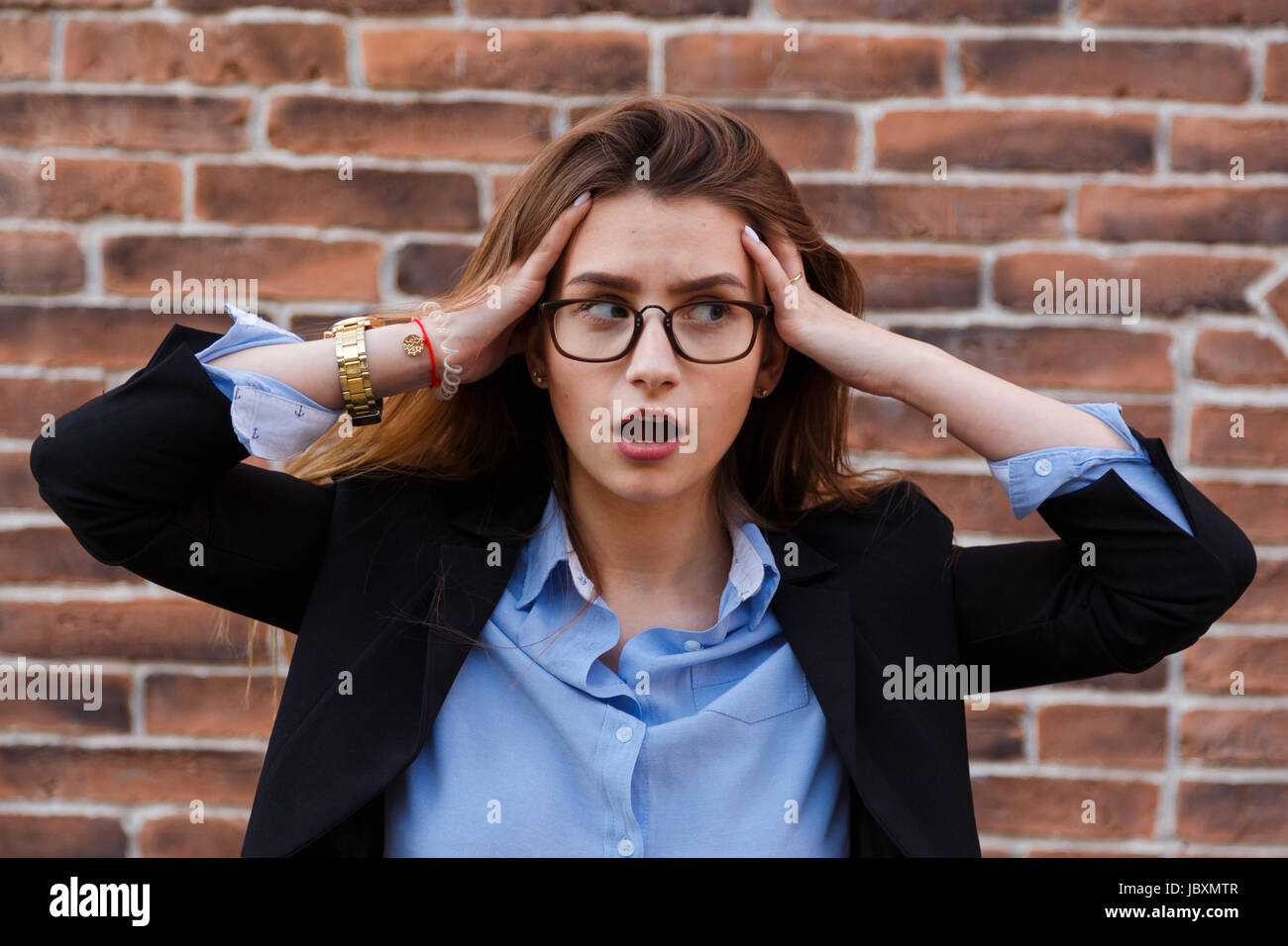 Exaggerated facial expression hi-res stock photography and images - Alamy