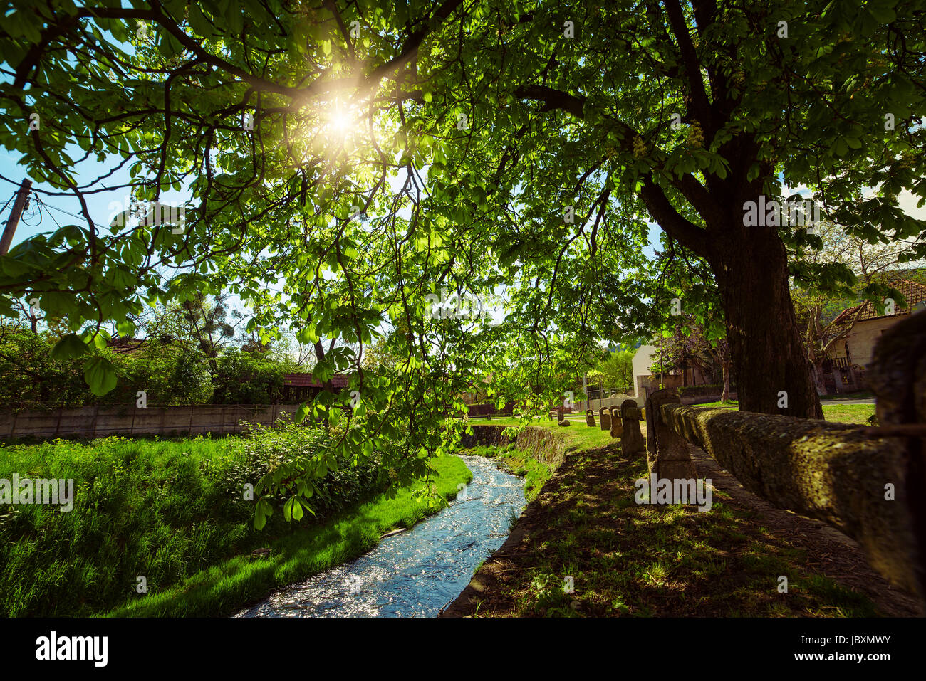 Spring rural landscape Stock Photo - Alamy