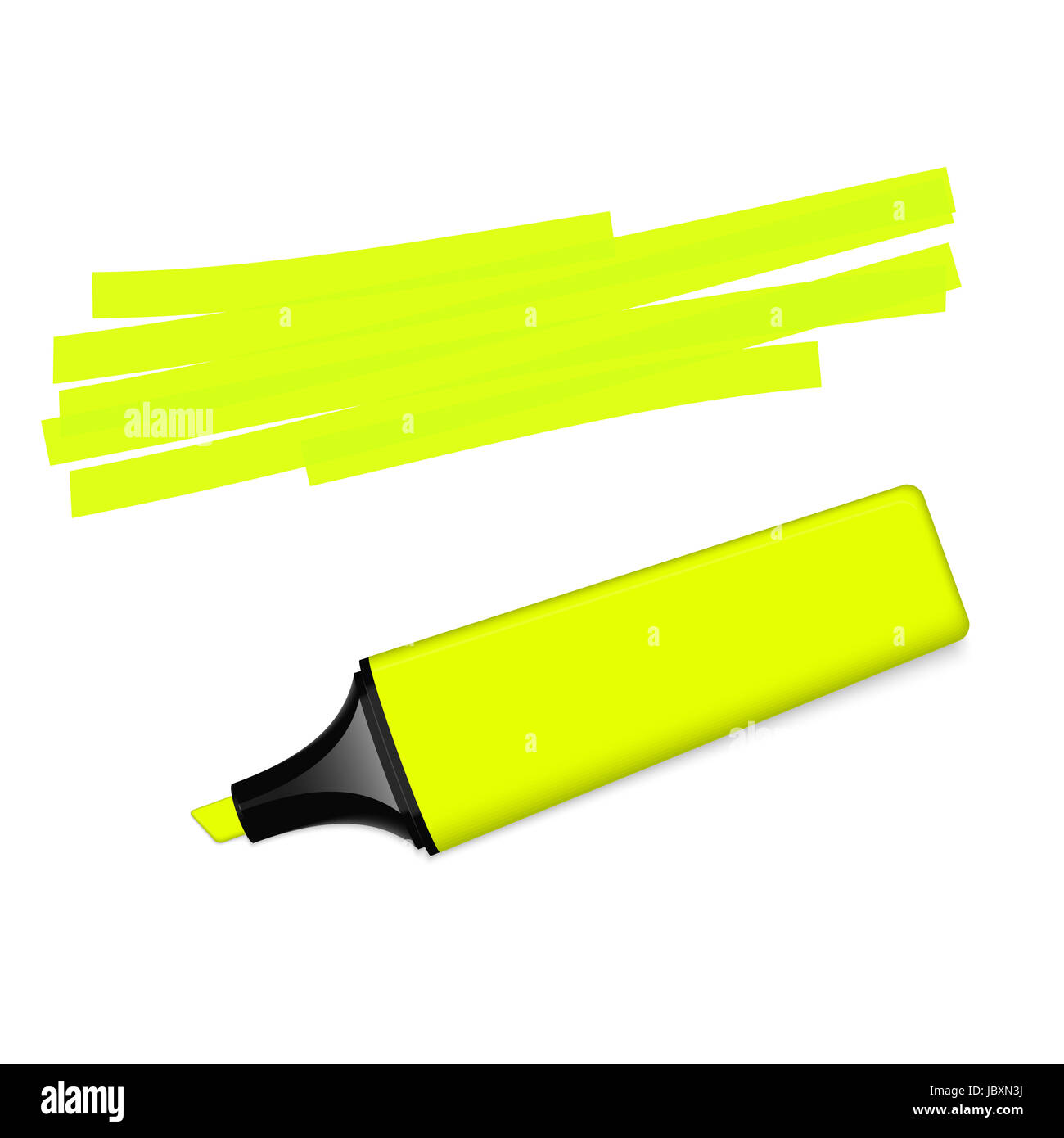 Yellow marking line Cut Out Stock Images & Pictures - Alamy
