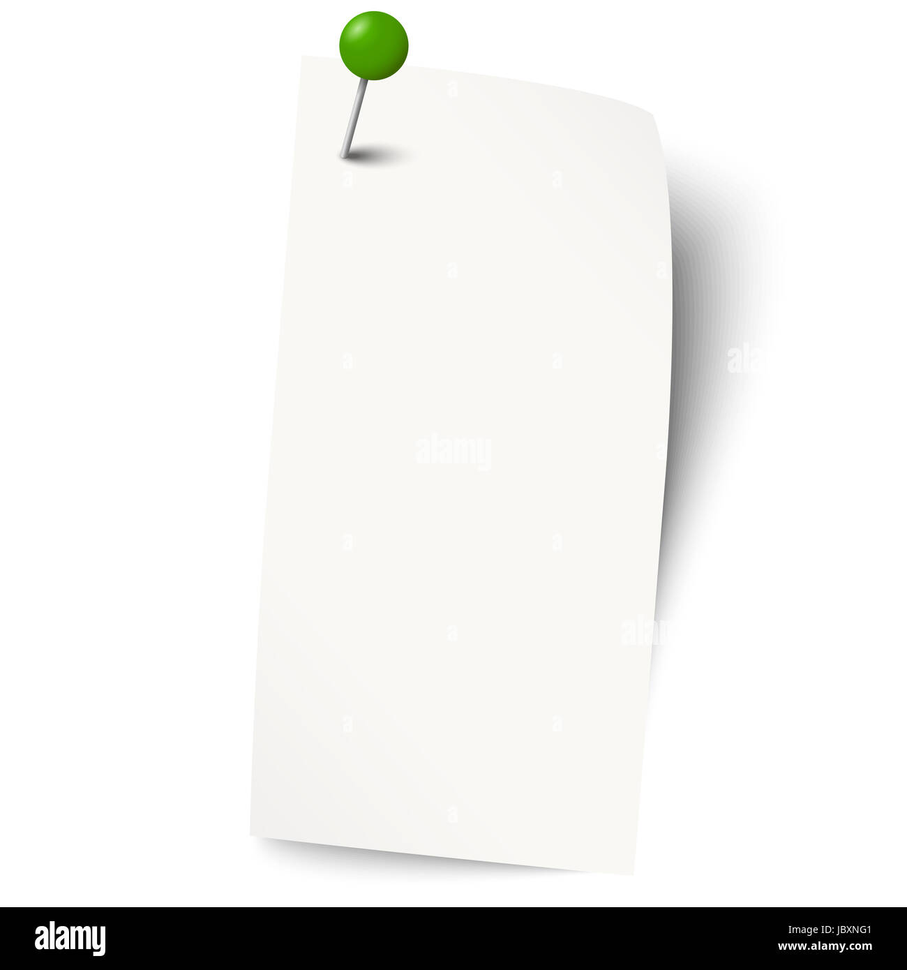 colored empty paper with pin needle Stock Photo - Alamy