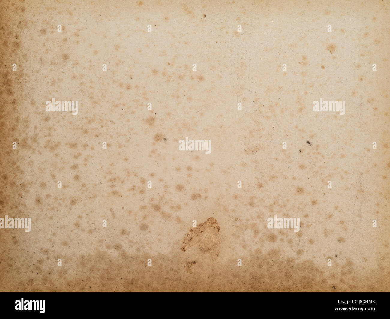 Photo of old stained yellowed paper from a 1700's bible Stock Photo - Alamy