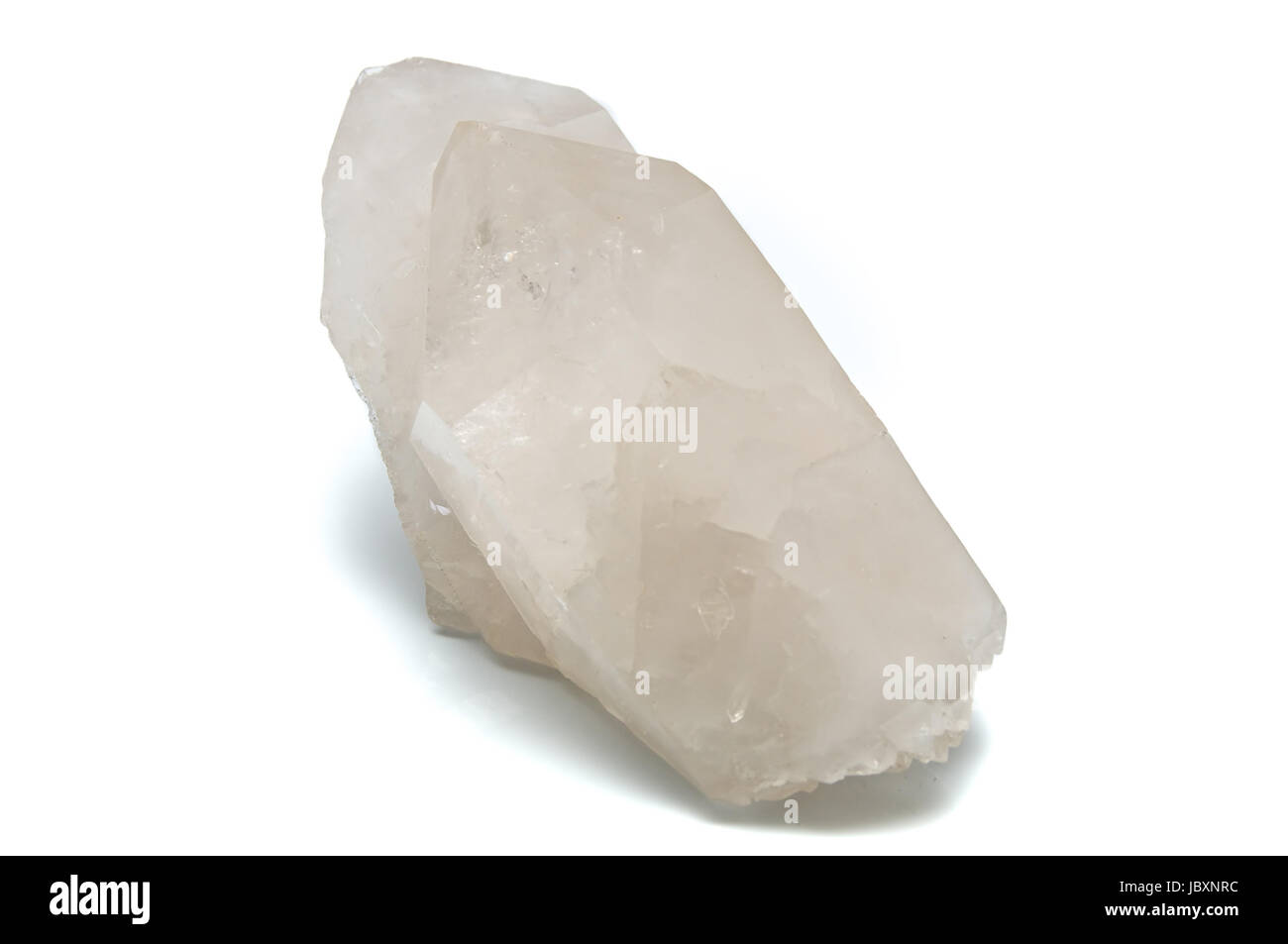 A Large double pointed clear white quartz crystal used for healing over ...