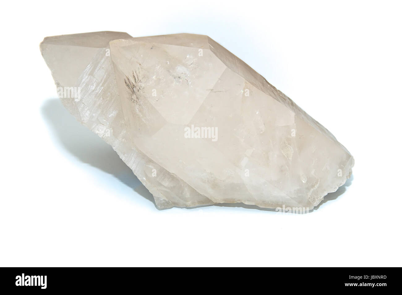 A Large double pointed clear white quartz crystal used for healing over ...