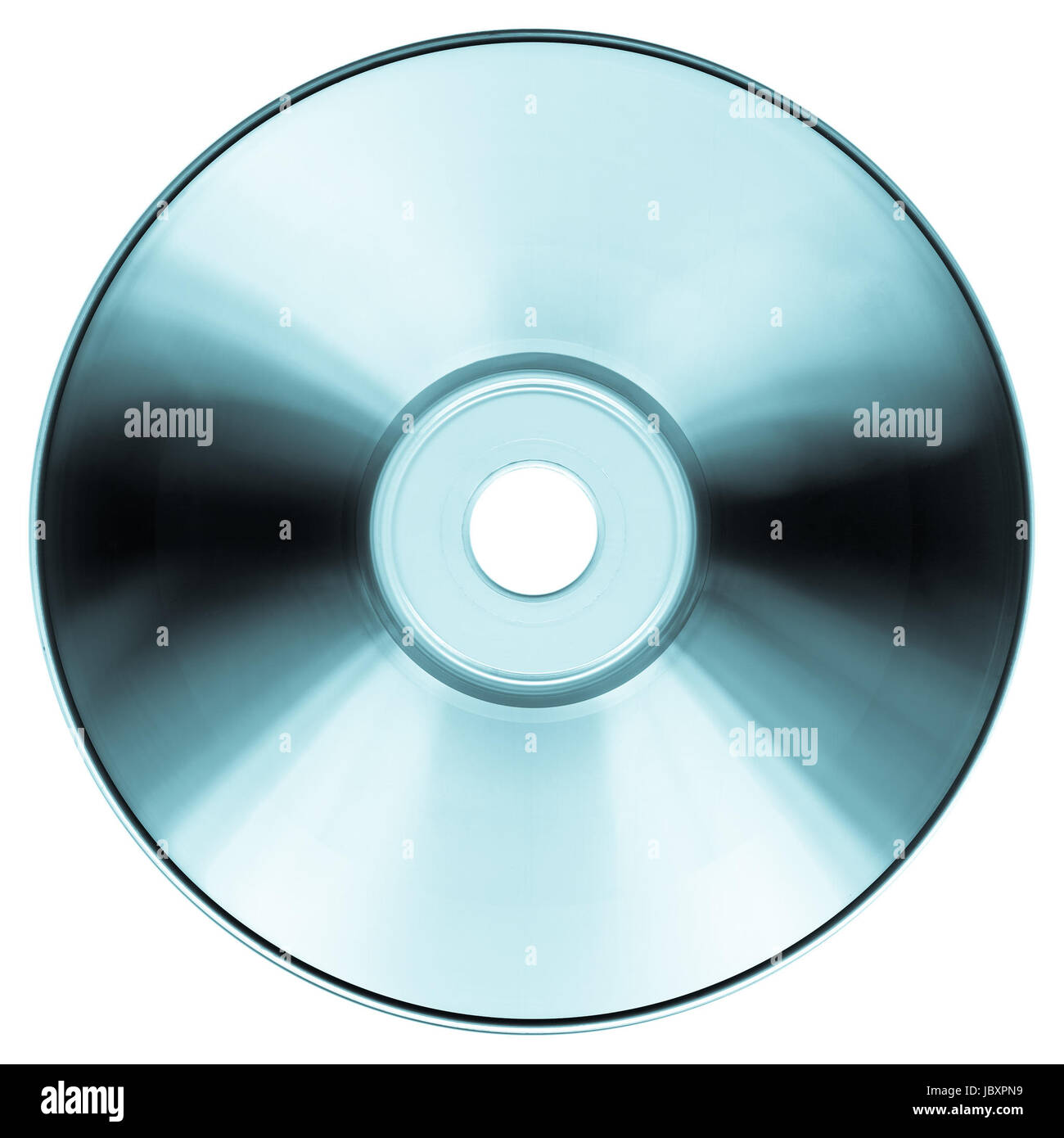 CD DVD for audio and video data recording isolated over white ...
