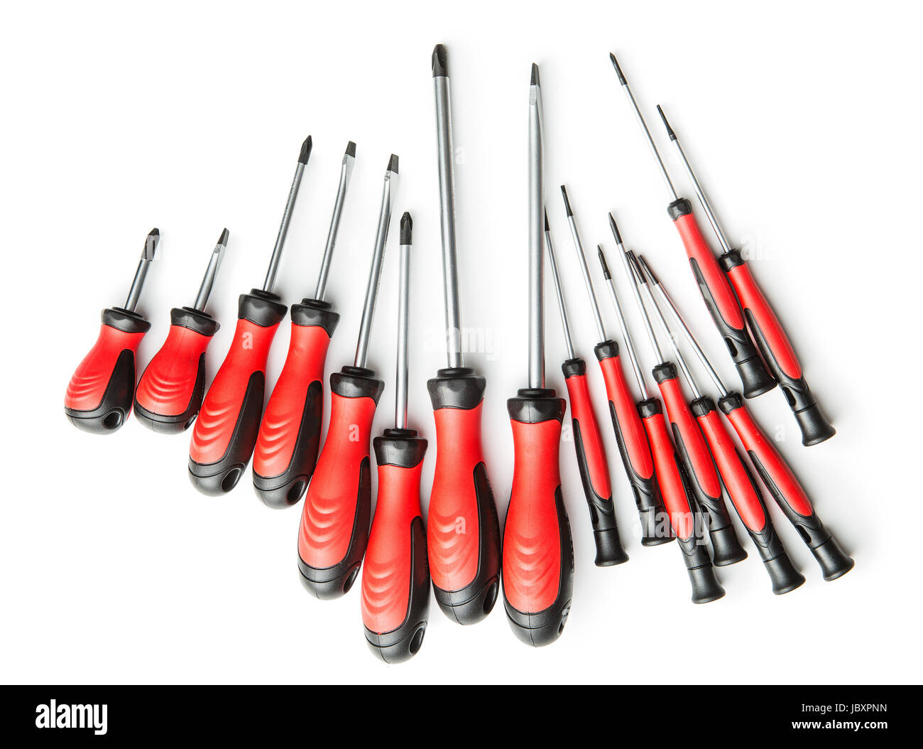 The hand screwdrivers isolated on white background Stock Photo - Alamy