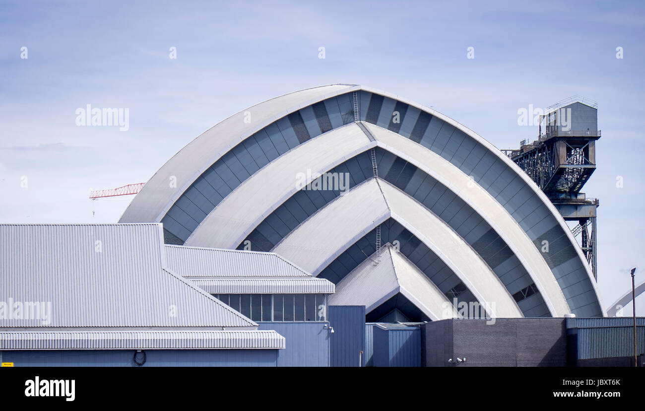 The city of Glasgow,Scotland The SEC Armadillo Stock Photo - Alamy