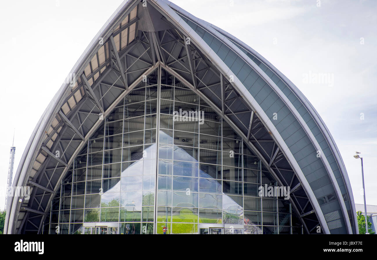 The city of Glasgow,Scotland The SEC Armadillo Stock Photo - Alamy