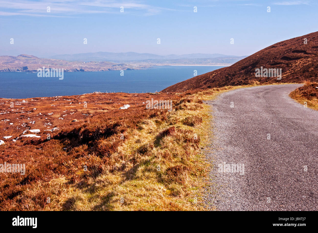 Views along the Horn Head loop road, County Donegal, Ireland Stock ...