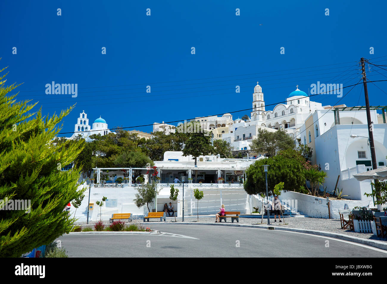 Pyrgos Village, Santorini, Greece Stock Photo - Alamy