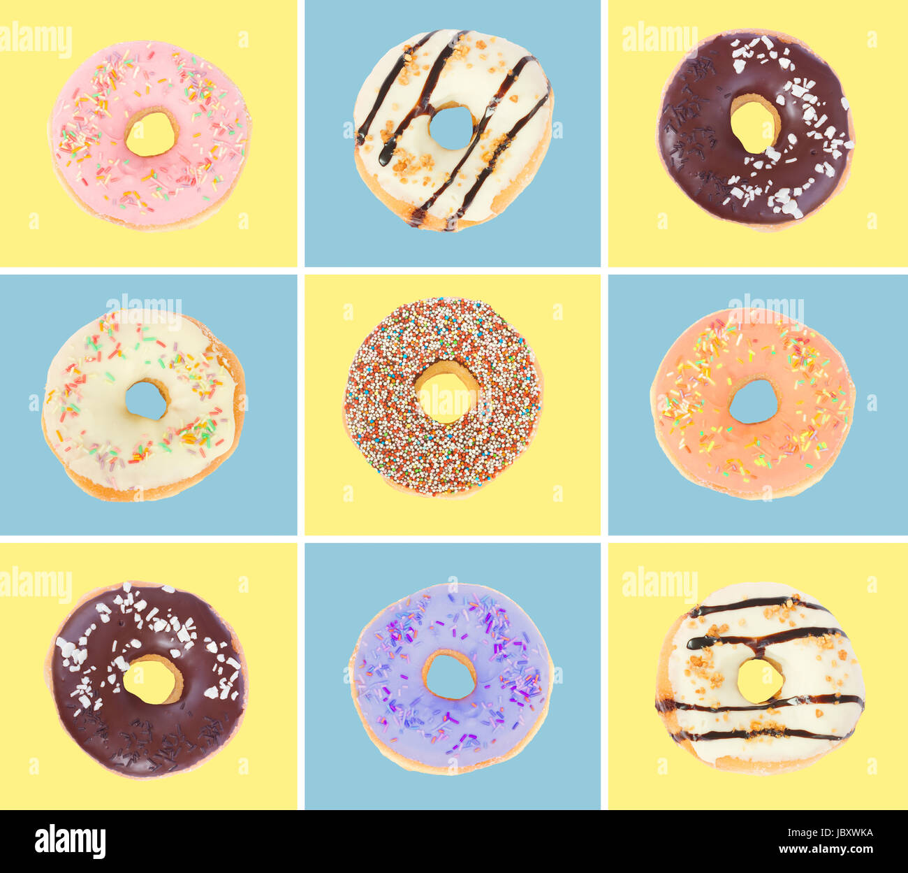 set of donuts Stock Photo - Alamy