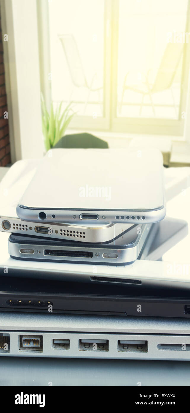 pile of devices Stock Photo - Alamy