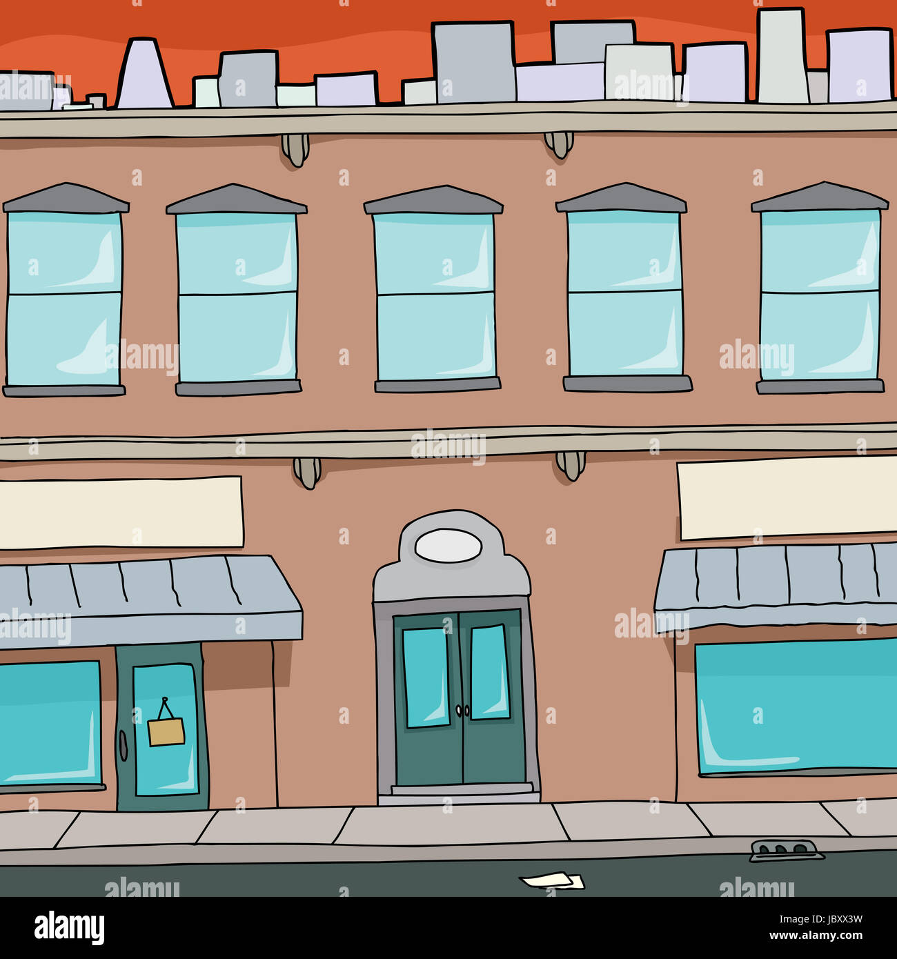 Cartoon Storefront