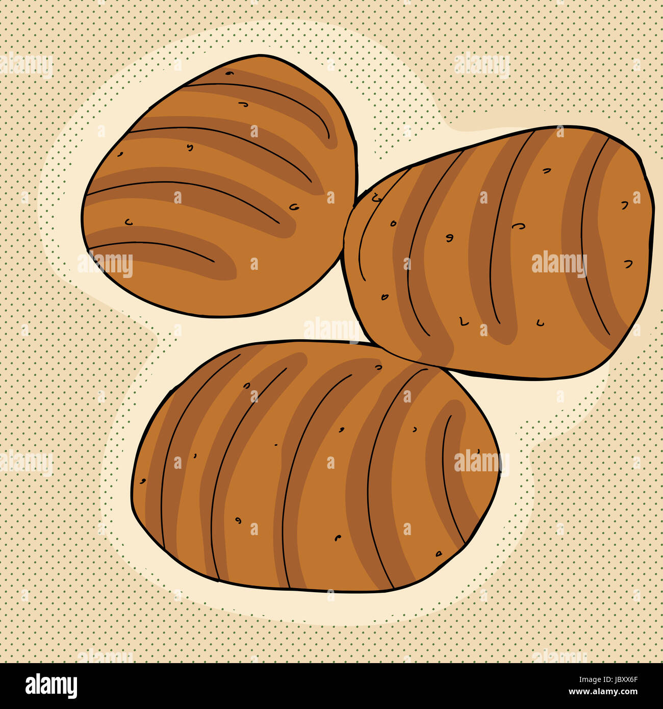 Freehand Drawn Cartoon Loaf Bread High Resolution Stock Photography and ...