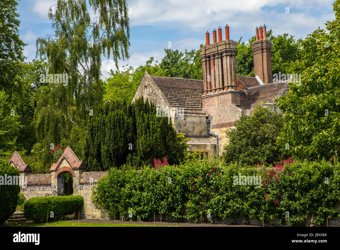 A view of Southover Grange from Southover Grange Gardens in the ...