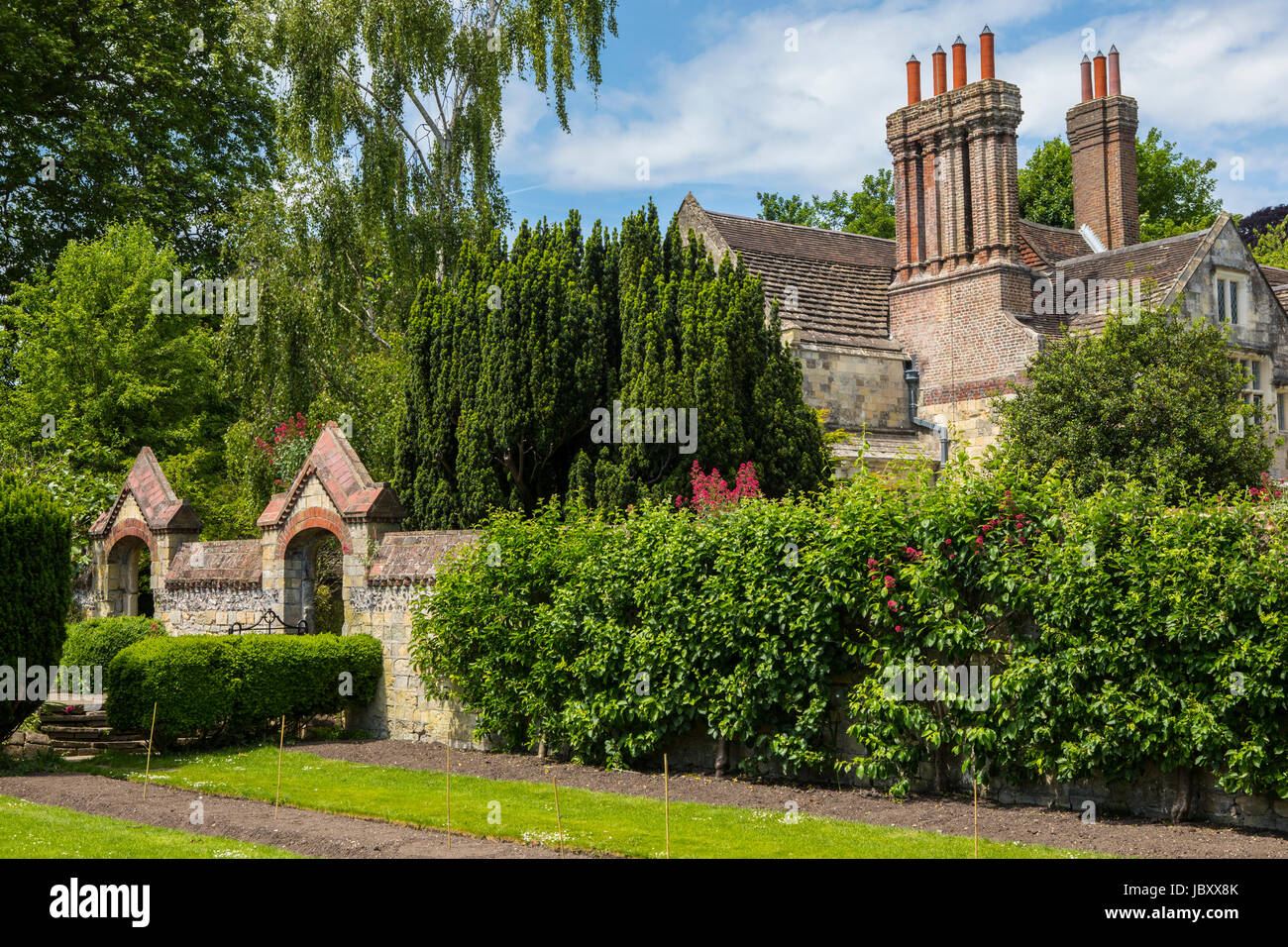 A view of Southover Grange from Southover Grange Gardens in the ...