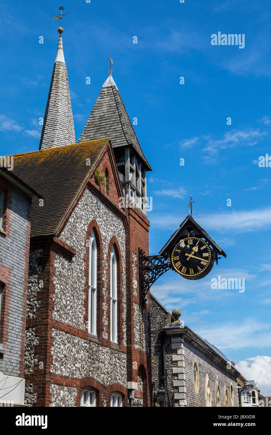 The exterior of St. Michael-in-Lewes Church in the historic town of ...
