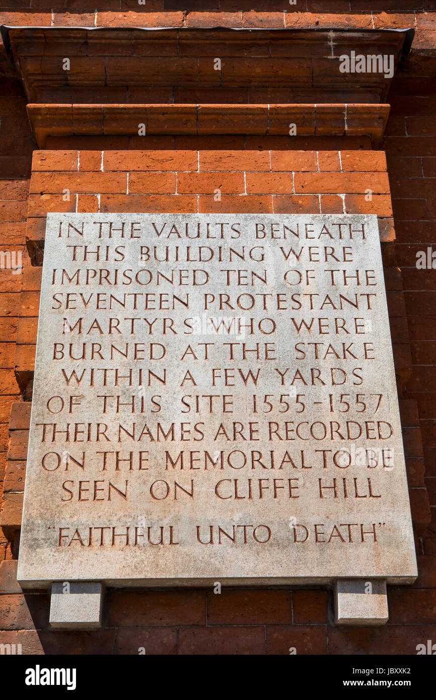 LEWES, UK - MAY 31ST 2017: Plaque on the exterior of County Hall in ...