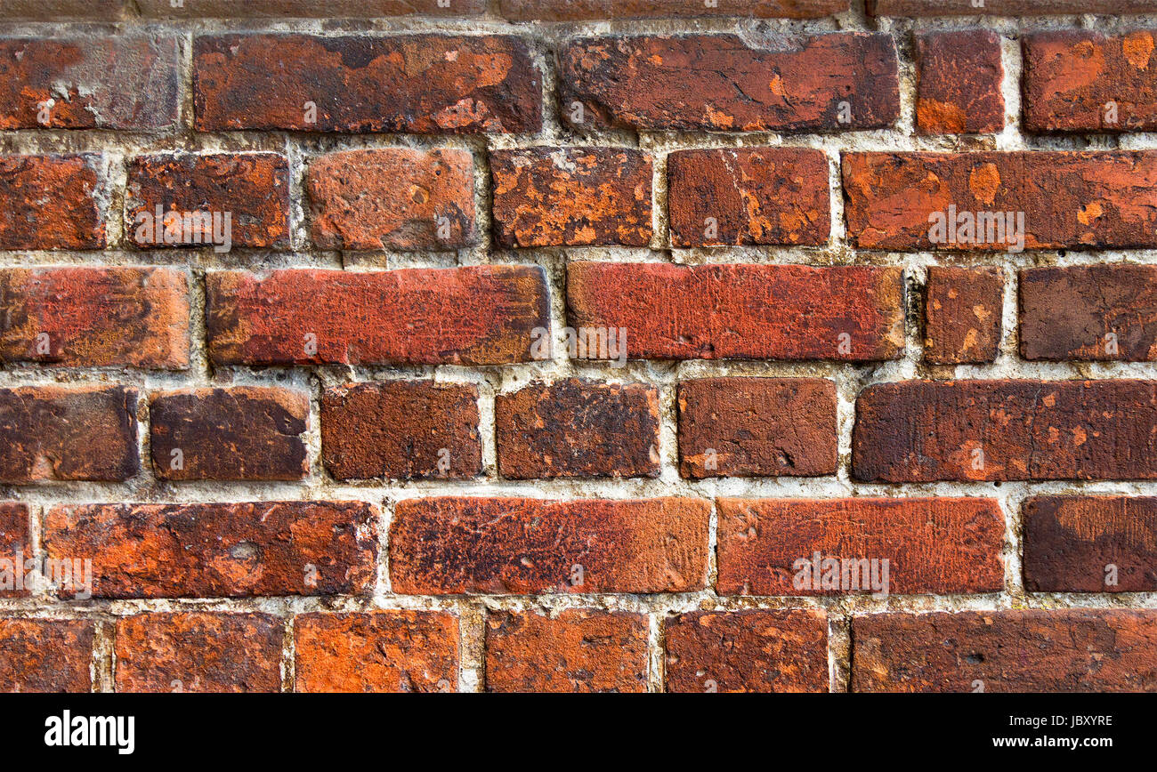 Old red brick wall Stock Photo - Alamy