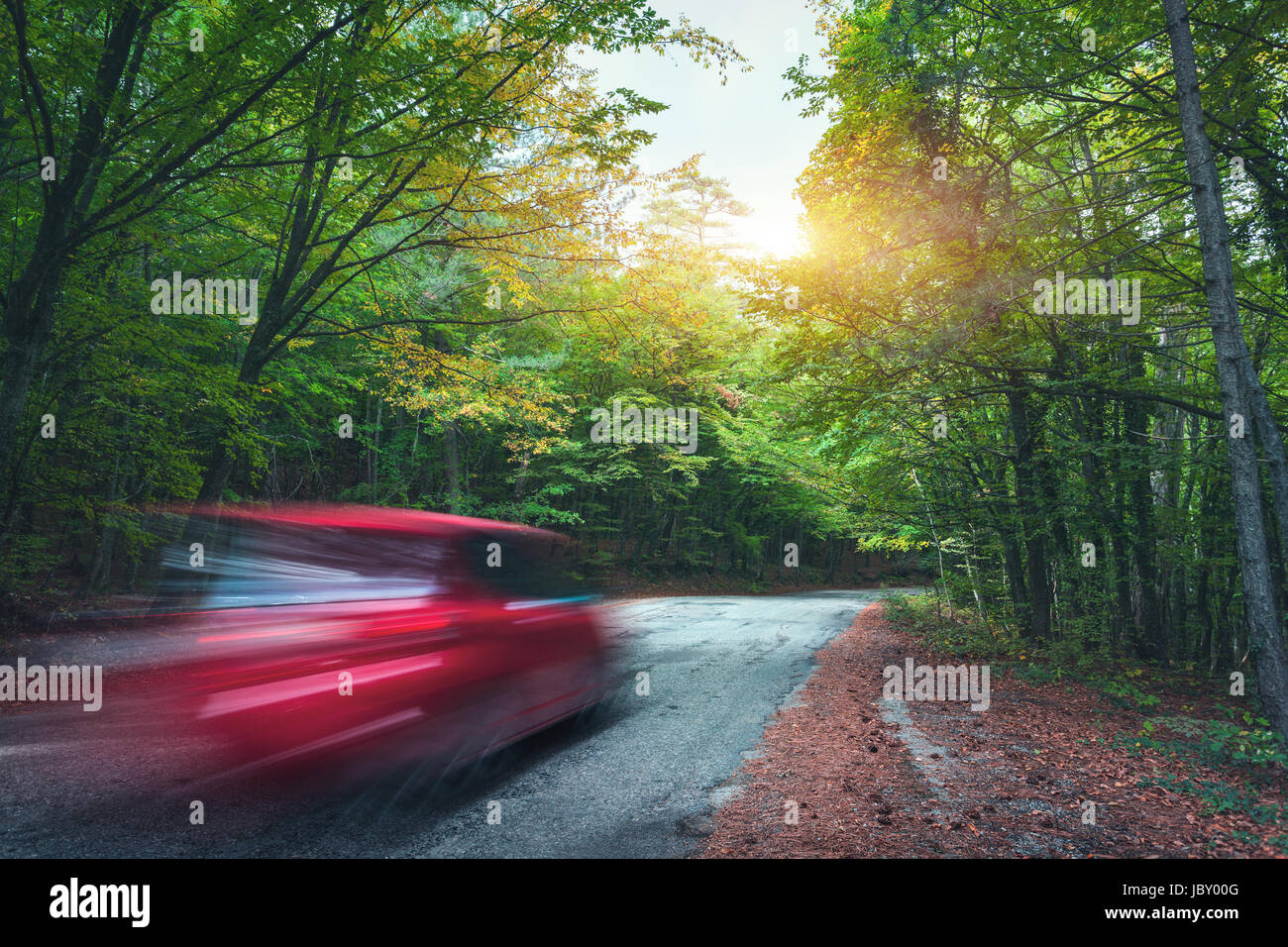 Car going road hi-res stock photography and images - Alamy