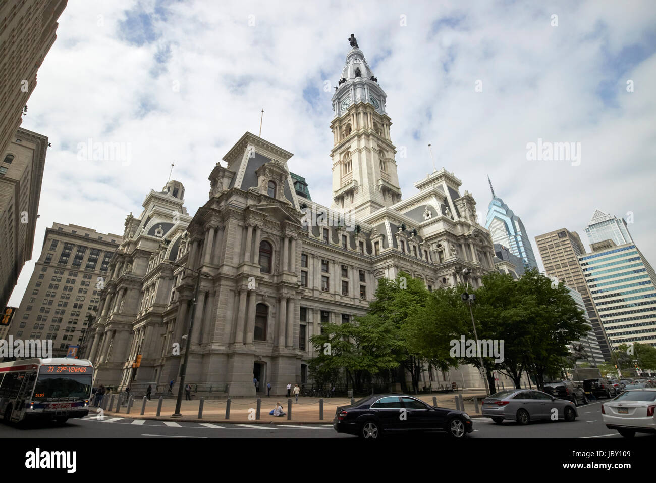 Philadelphia city hall building USA Stock Photo - Alamy
