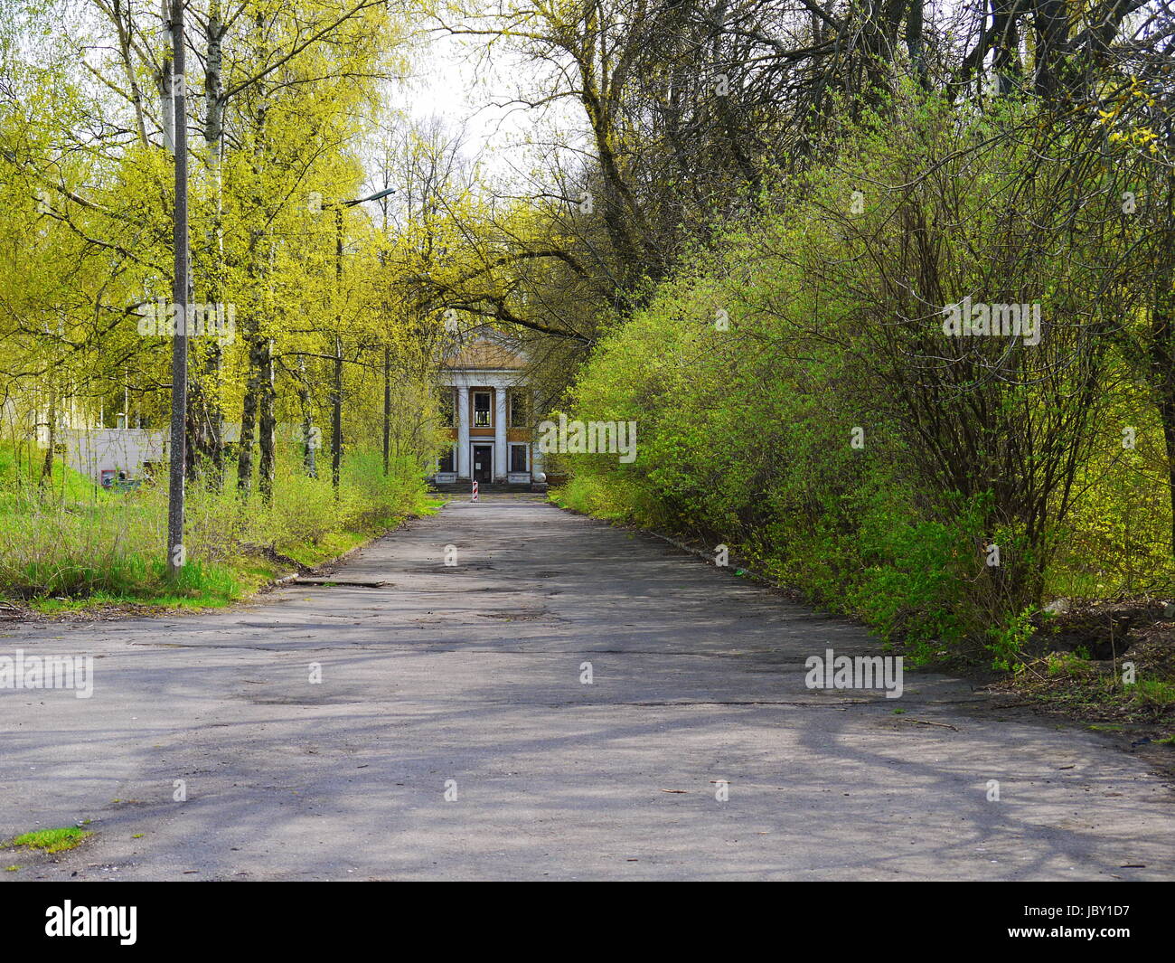 Old military base of Soviet army in Latvia Stock Photo - Alamy