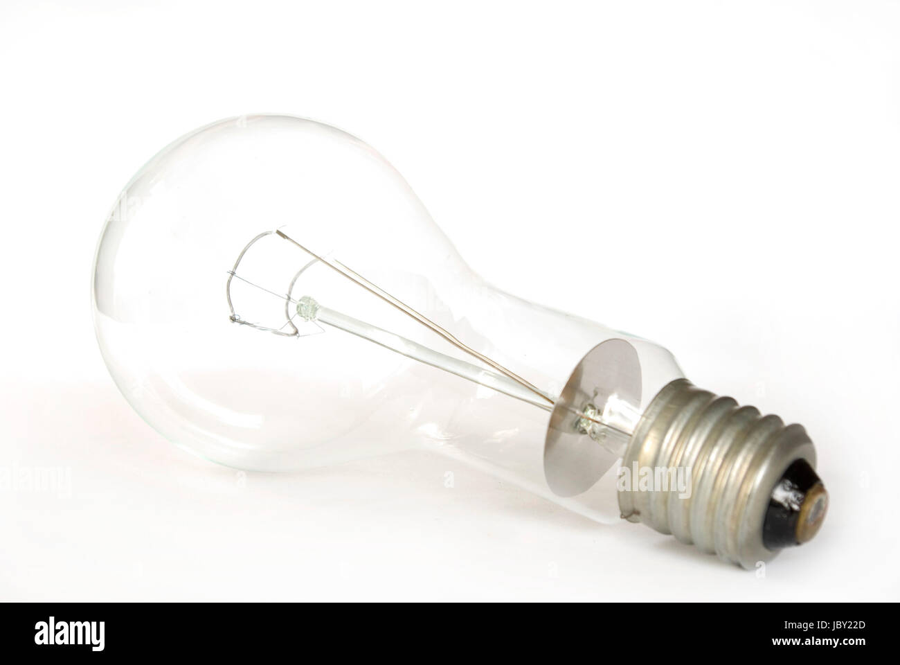 Electric bulb on a white background Stock Photo - Alamy