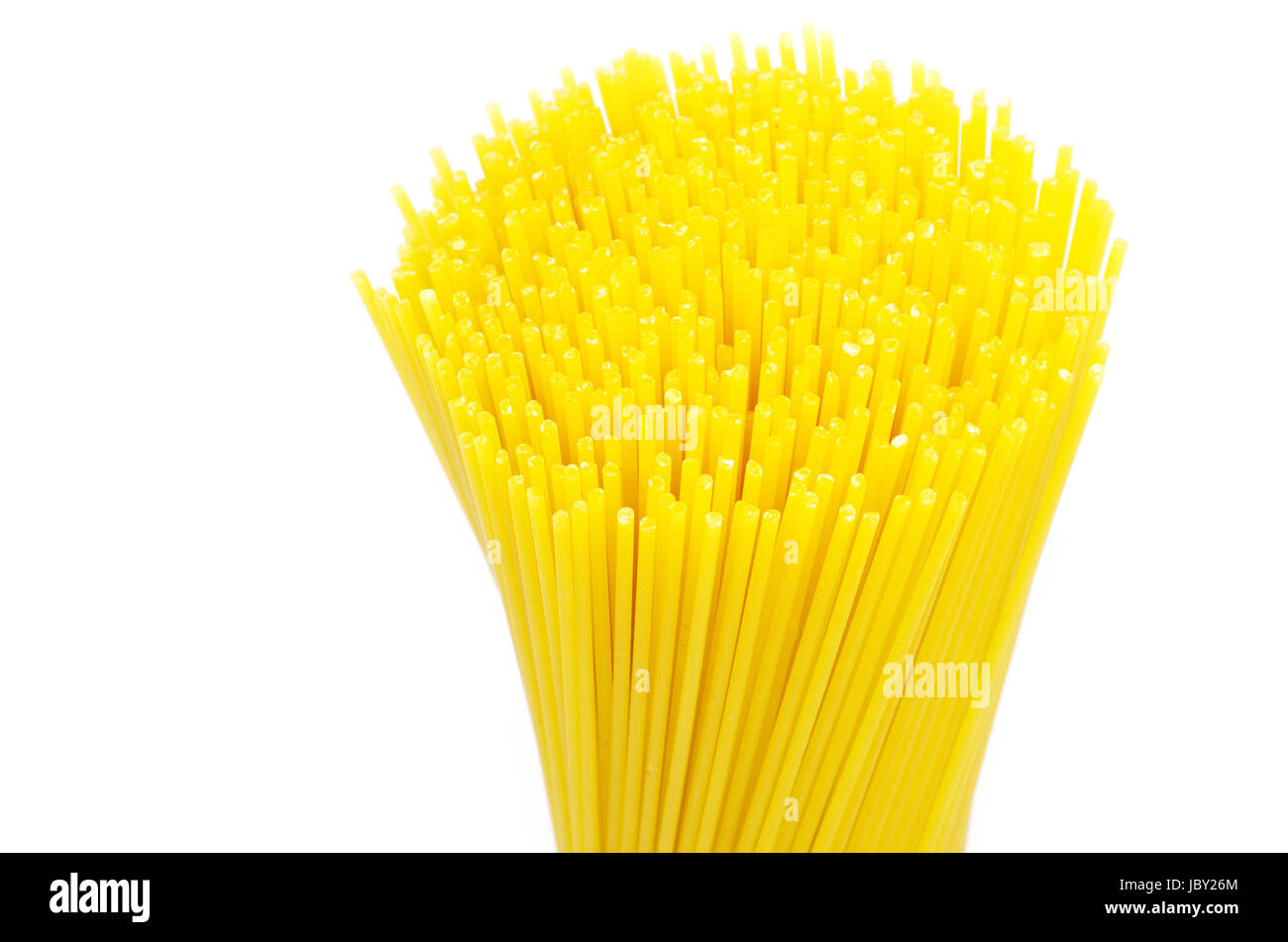 Bunch of spaghetti isolated on white background Stock Photo - Alamy