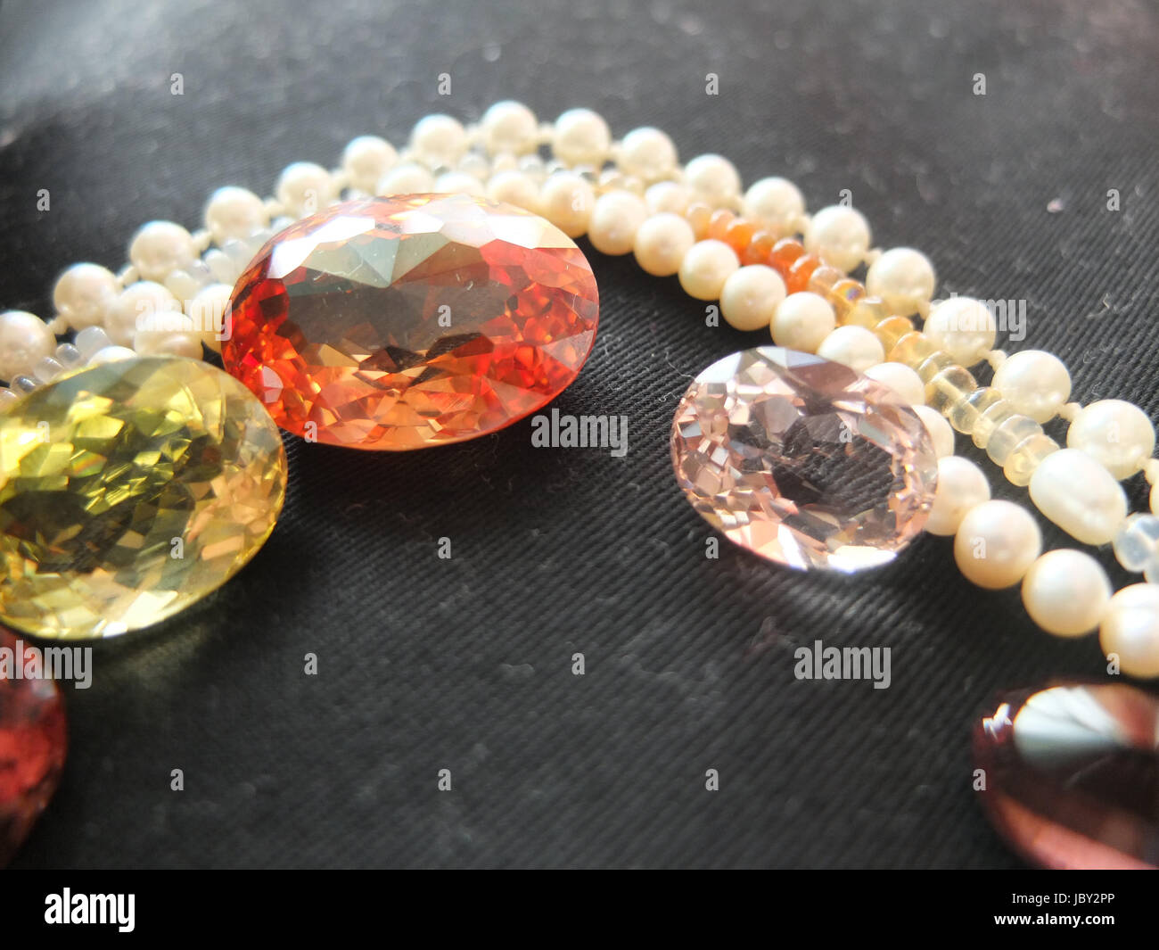 precious stones and pearls Stock Photo - Alamy
