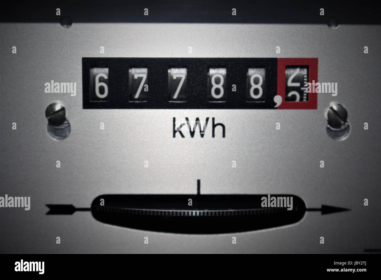 An Image of a electricity counter Stock Photo - Alamy