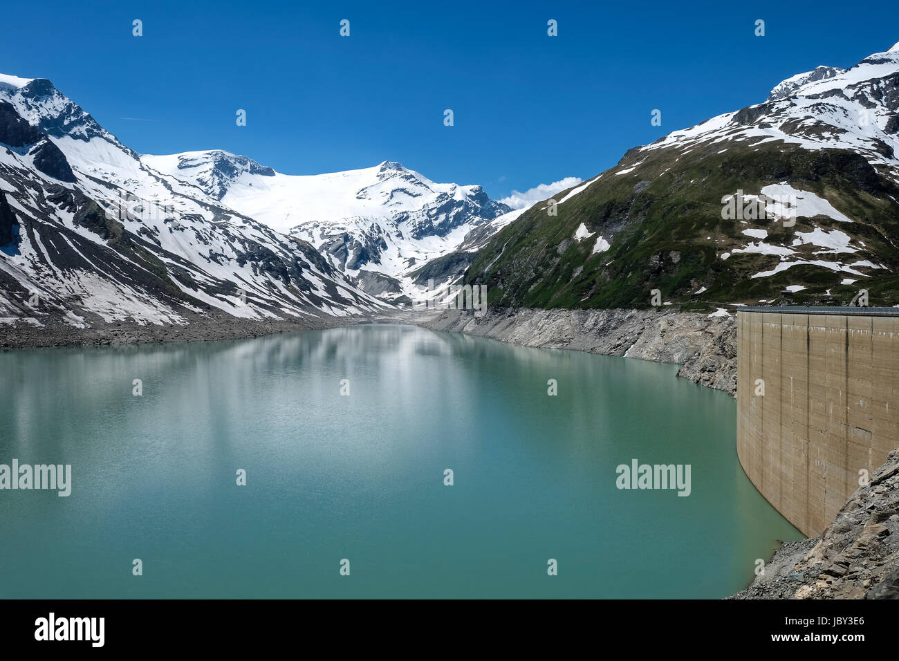 Stausee Kaprun, Landschaft in den Hohen Tauern in Österreich Stock ...