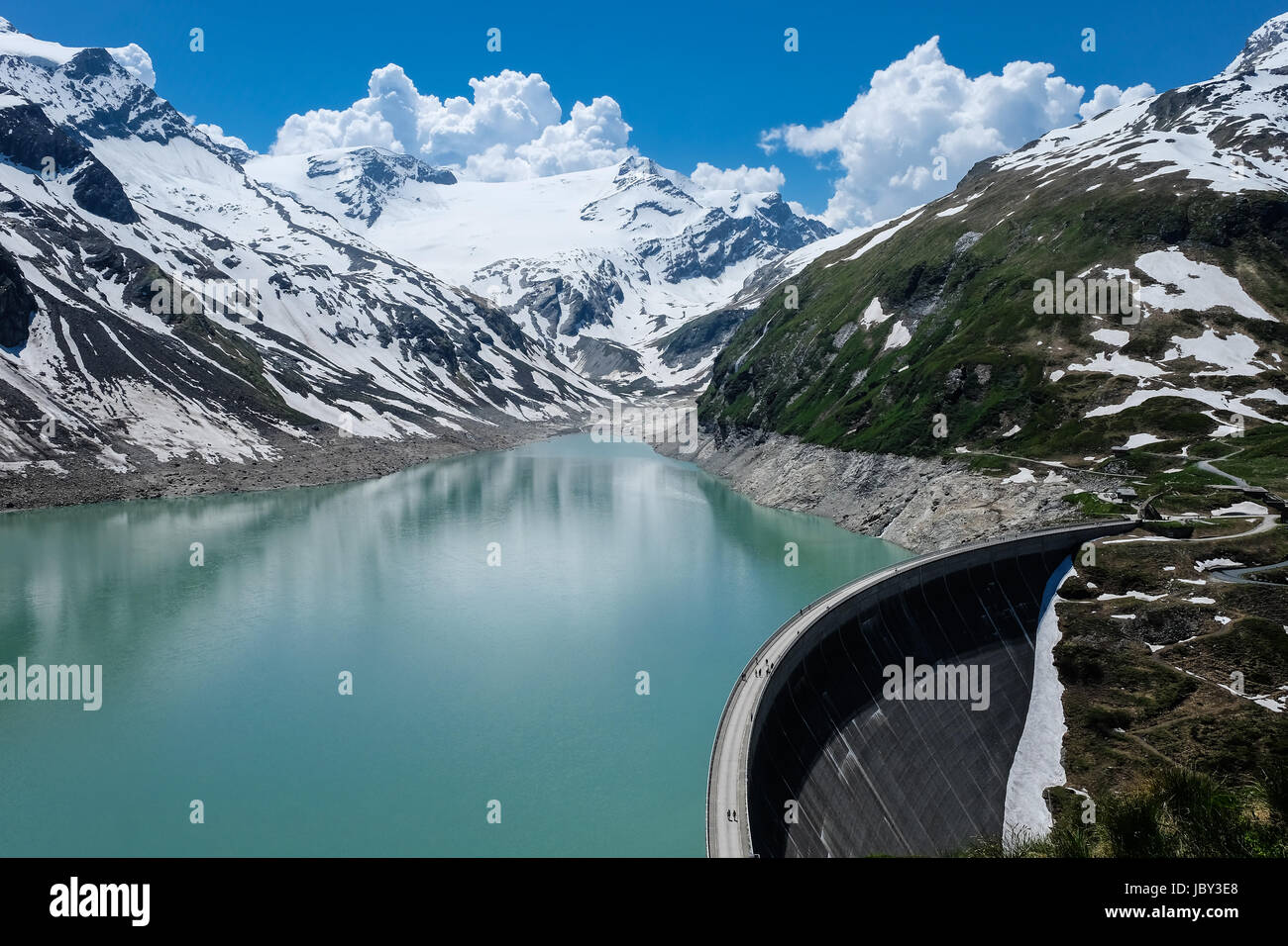 Stausee Kaprun, Landschaft in den Hohen Tauern in Österreich Stock ...