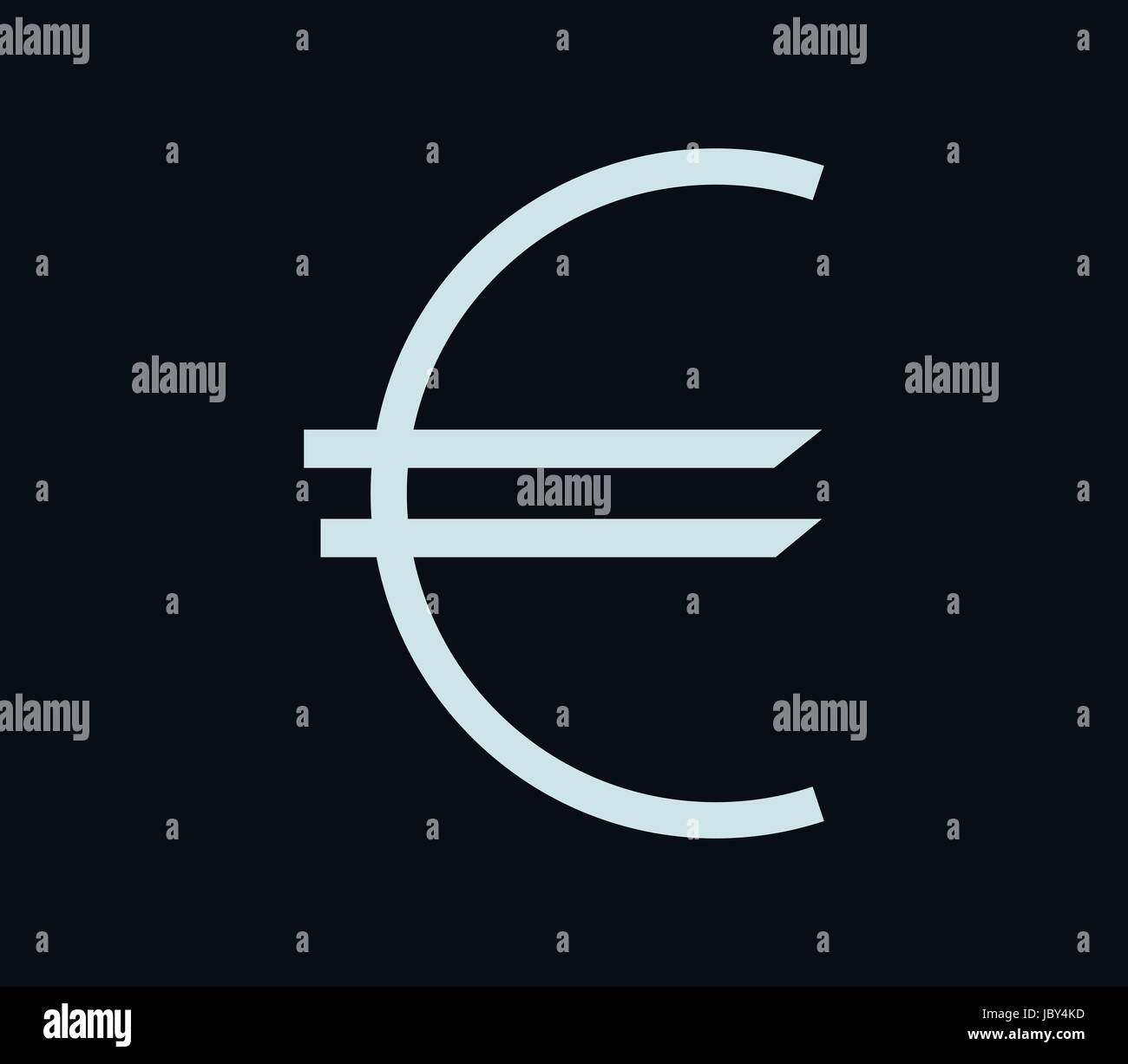 Euro icon on white background in vector Stock Vector Image & Art - Alamy