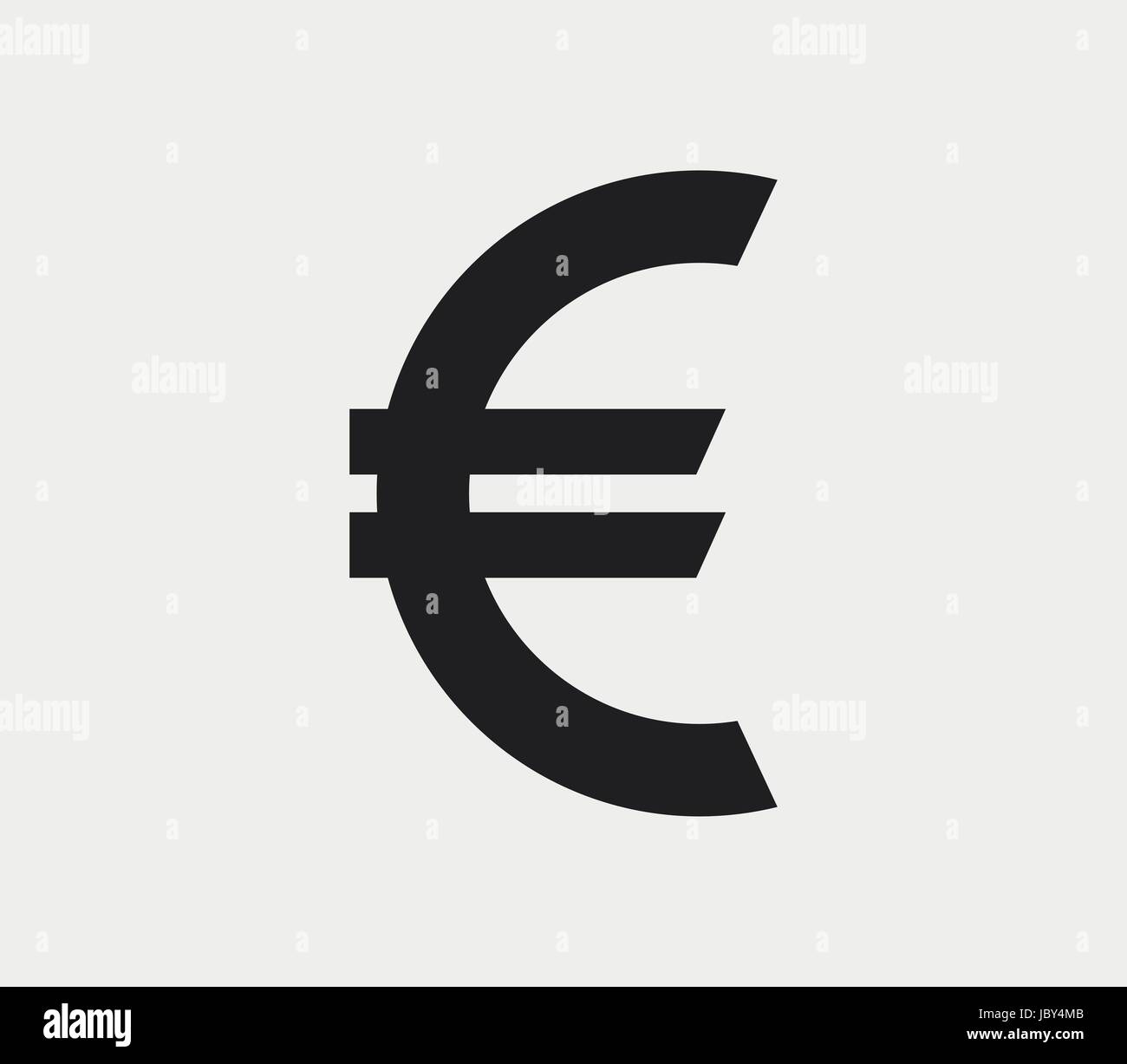 Euro icon on white background in vector Stock Vector Image & Art - Alamy