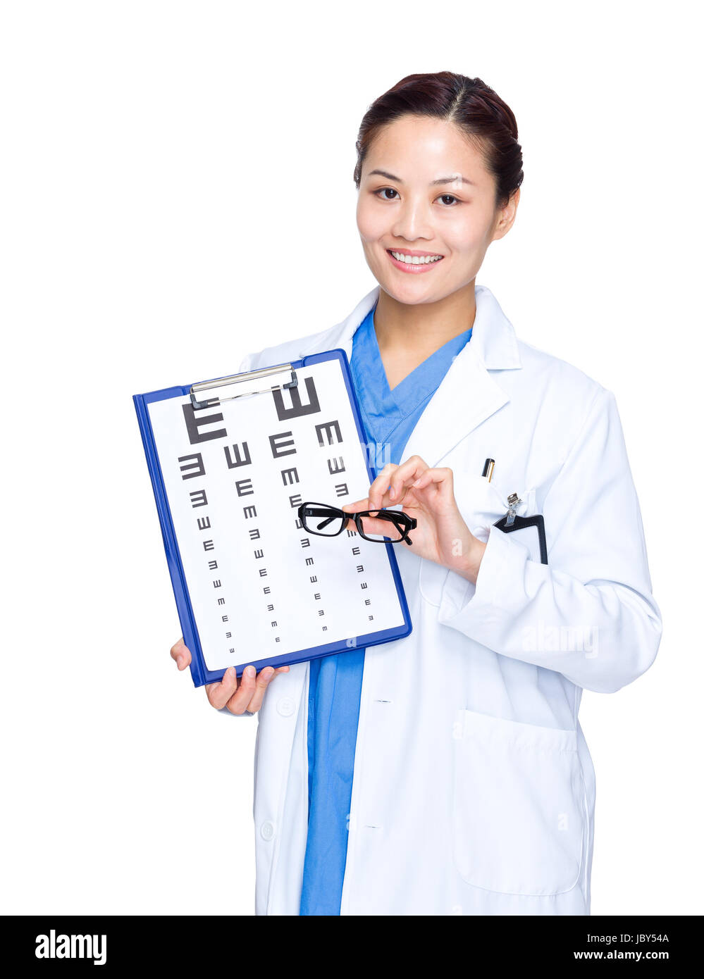 Asian doctor eye test chart hi-res stock photography and images - Alamy
