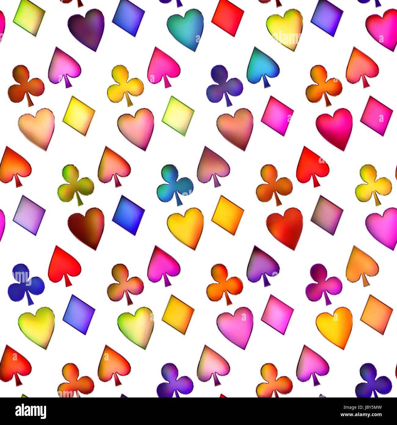 Seamless texture symbols cards Stock Photo - Alamy