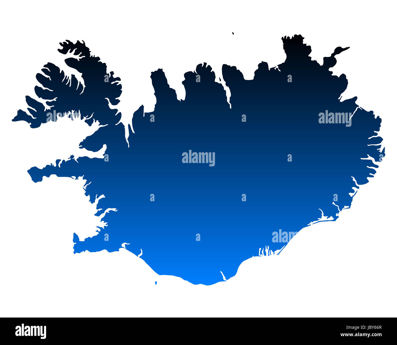 Karte von Island Stock Photo - Alamy