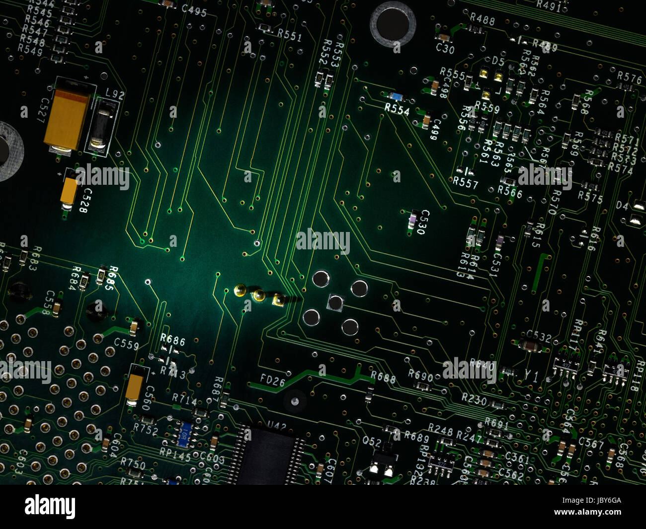 full frame detail of a printed circuit board Stock Photo - Alamy