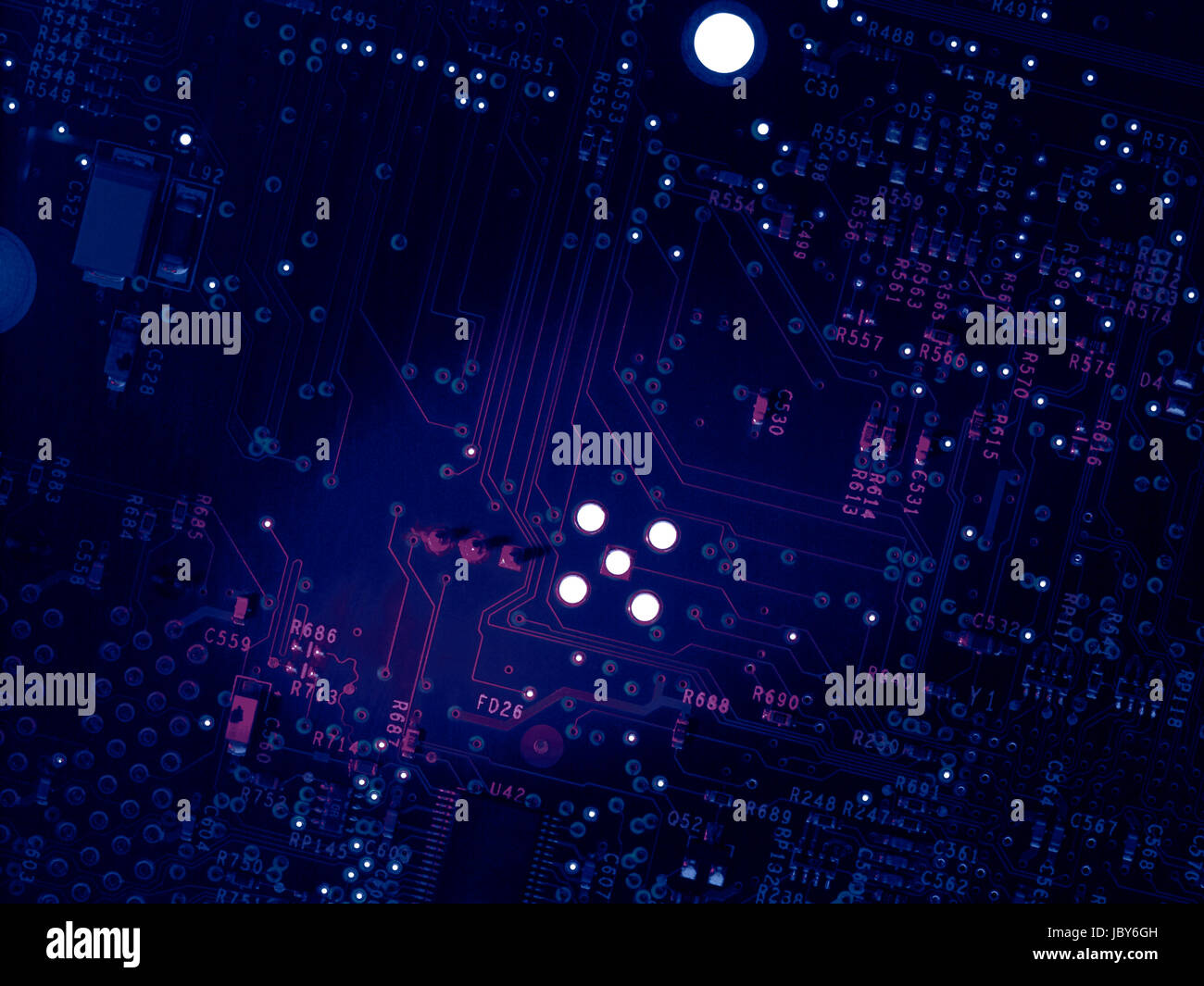full frame detail of a printed circuit board Stock Photo - Alamy