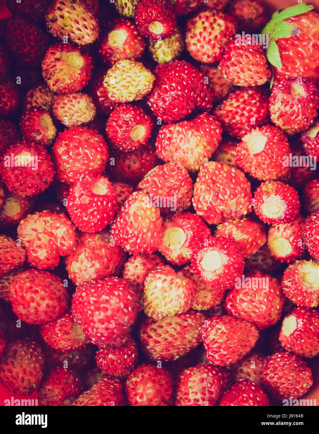Vintage retro looking Strawberry fruit useful as a food background ...