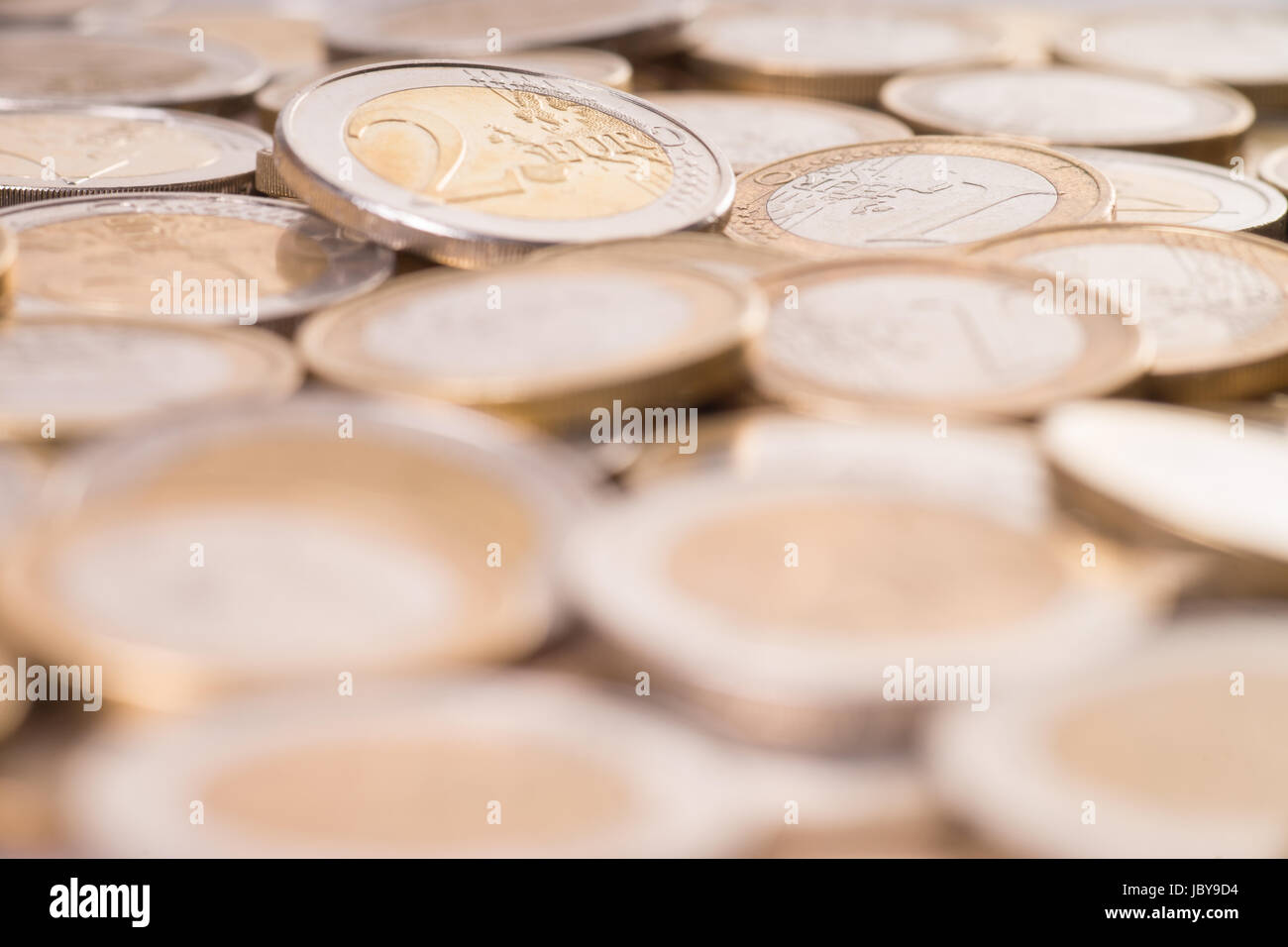 many euro coins Stock Photo - Alamy